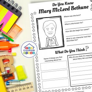 Free Mary McLeod Bethune Worksheet - Level-Up Your Worksheets