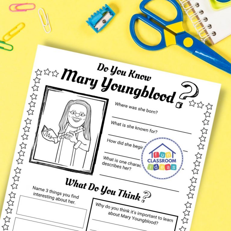 Free Mary Youngblood Worksheet - Level-Up Your Worksheets