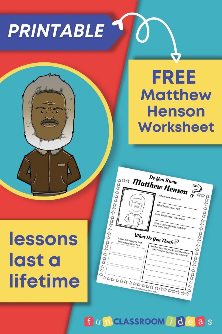 Free Matthew Henson Worksheet - Level-Up Your Worksheets