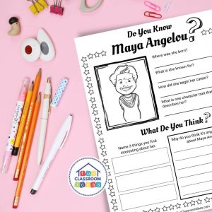 Free Maya Angelou Worksheet - A PDF To Level-Up Your Worksheets