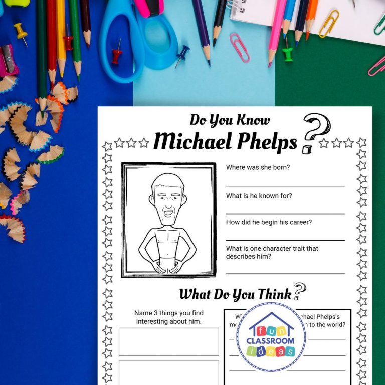 Free Michael Phelps Worksheet - Level-Up Your Worksheets