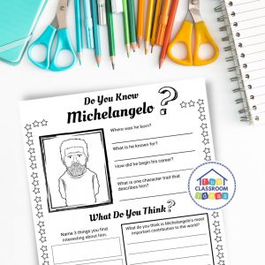 Free Michelangelo Worksheet - Level-Up Your Worksheets