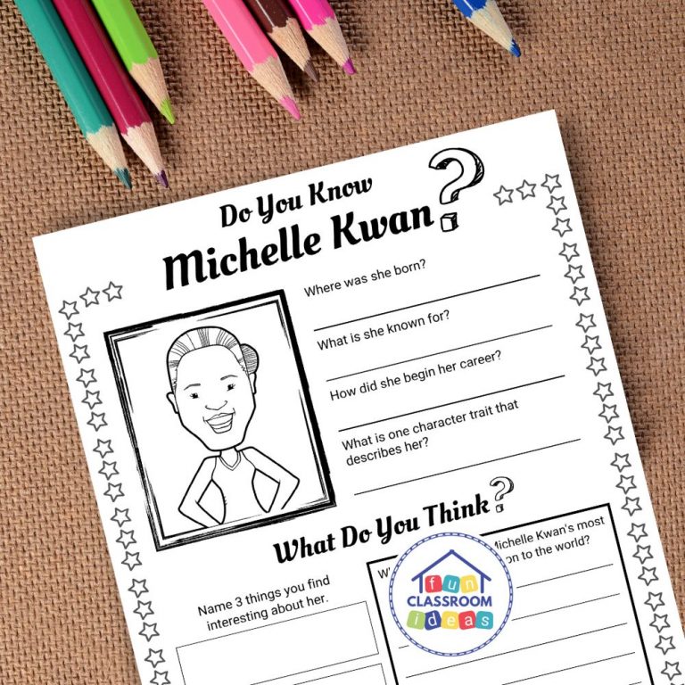 Free Michelle Kwan Worksheet - Level-Up Your Worksheets