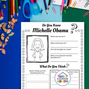 Free Michelle Obama Worksheet - Level-Up Your Worksheets
