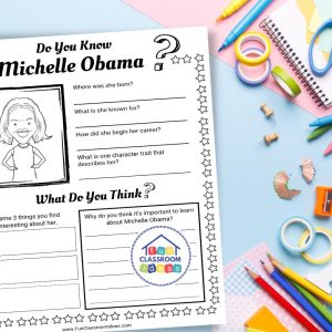 Free Michelle Obama Worksheet - Level-Up Your Worksheets