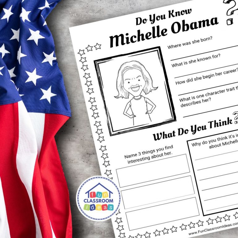 Free Michelle Obama Worksheet - Level-Up Your Worksheets