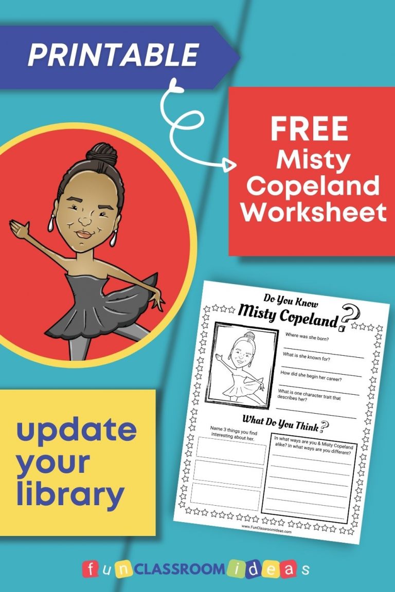 Free Misty Copeland Worksheet - Level-Up Your Worksheets