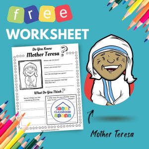 Free Mother Teresa Worksheet - Level-Up Your Worksheets