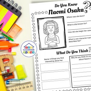 Free Naomi Osaka Worksheet - Level-Up Your Worksheets