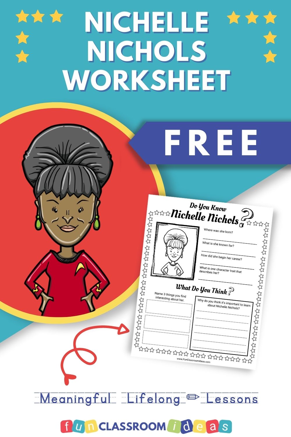 Free Nichelle Nichols Worksheet - Level-Up Your Worksheets