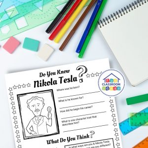 Free Nikola Tesla Worksheet - Level-Up Your Worksheets
