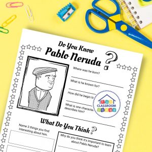 Free Pablo Neruda Worksheet - Level-Up Your Worksheets