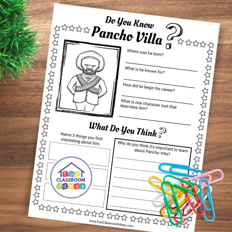 Free Pancho Villa Worksheet - Level-Up Your Worksheets