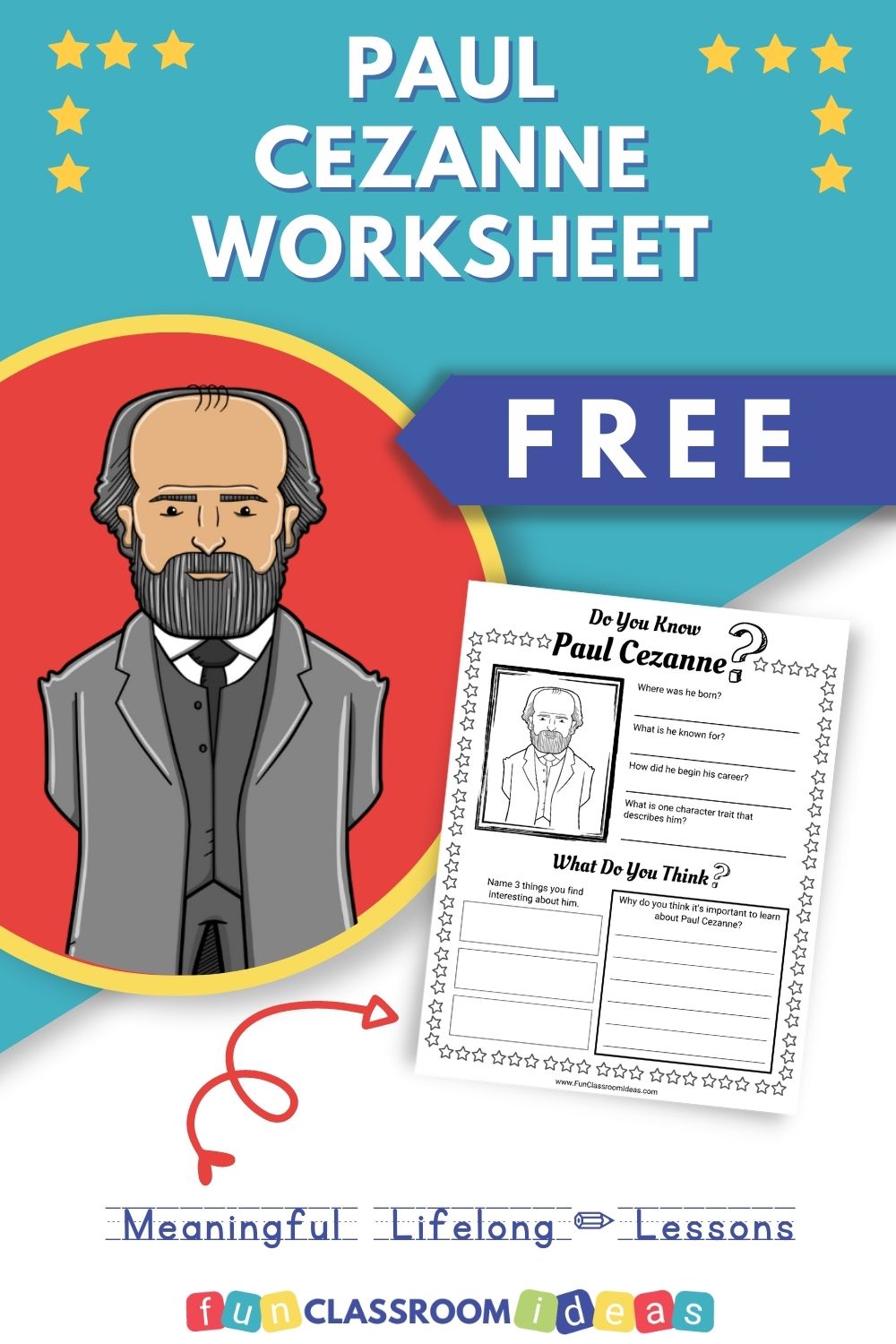 Free Paul Cezanne Worksheet - Level-Up Your Worksheets