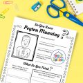 Free Peyton Manning Worksheet - Level-Up Your Worksheets