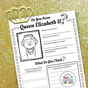 Free Queen Elizabeth II Worksheet - Level-Up Your Worksheets