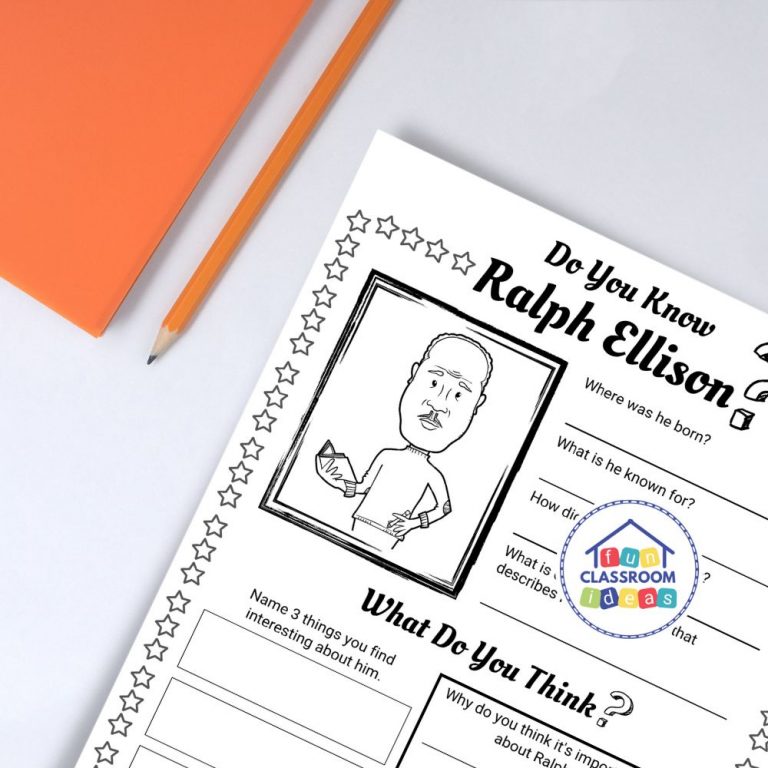 Free Ralph Ellison Worksheet - Level-Up Your Worksheets