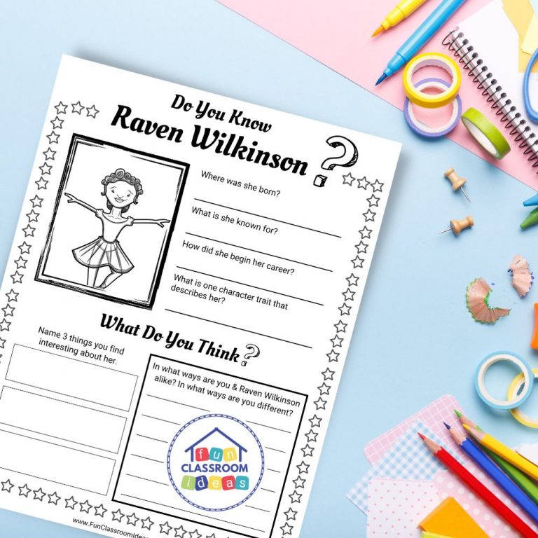 Free Raven Wilkinson Worksheet - Level-Up Your Worksheets