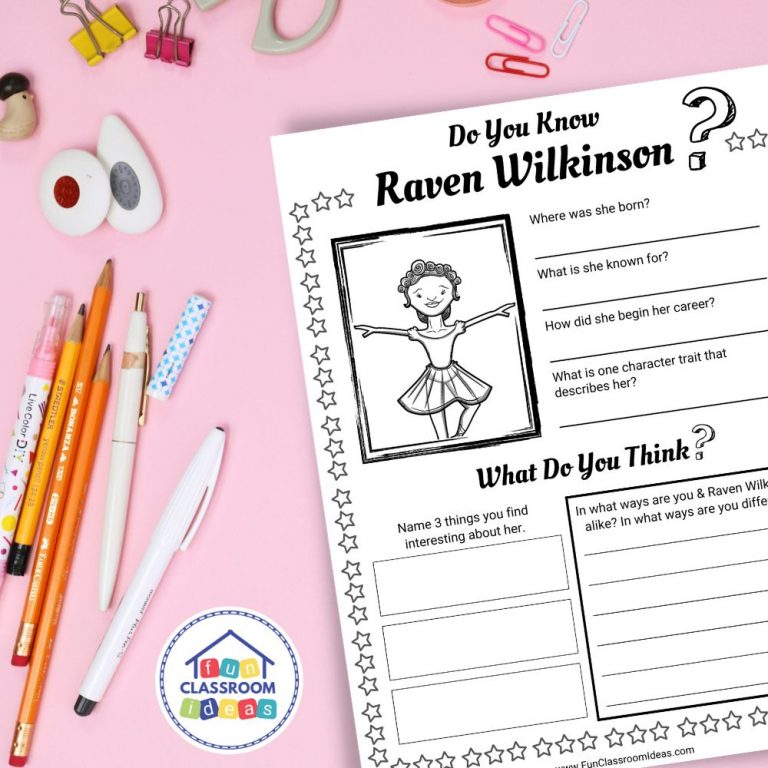 Free Raven Wilkinson Worksheet - Level-Up Your Worksheets