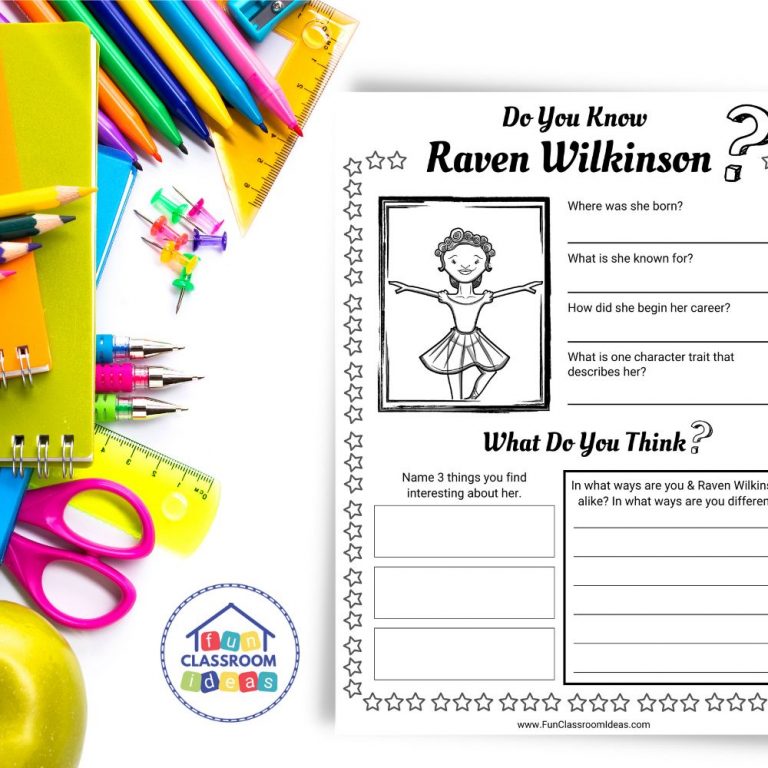 Free Raven Wilkinson Worksheet - Level-Up Your Worksheets