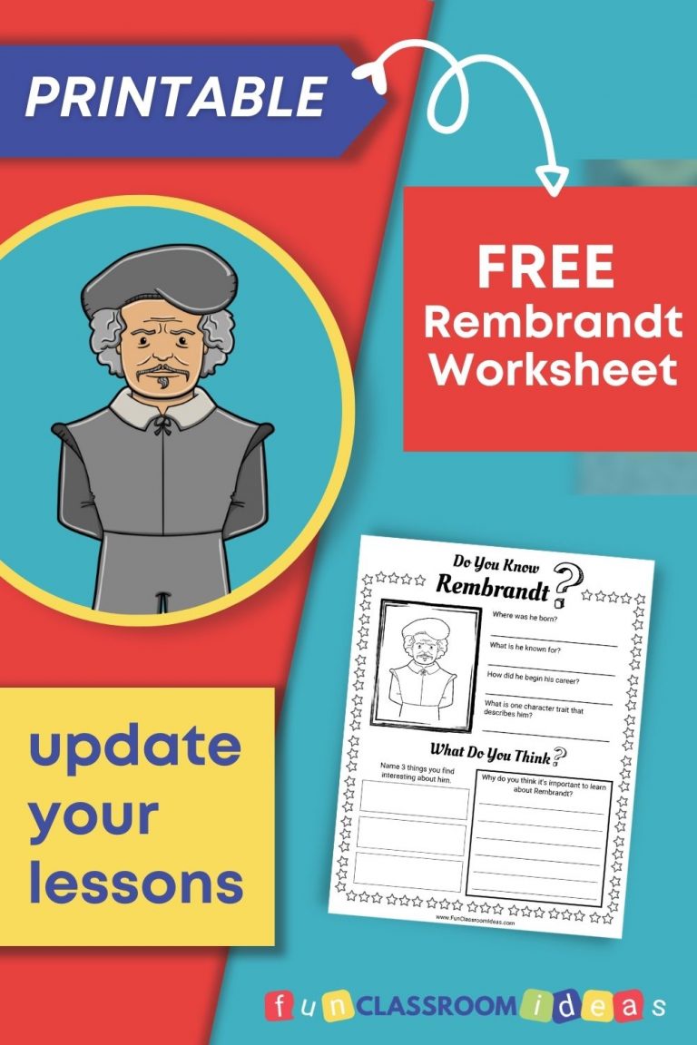 Free Rembrandt Worksheet - Level-Up Your Worksheets