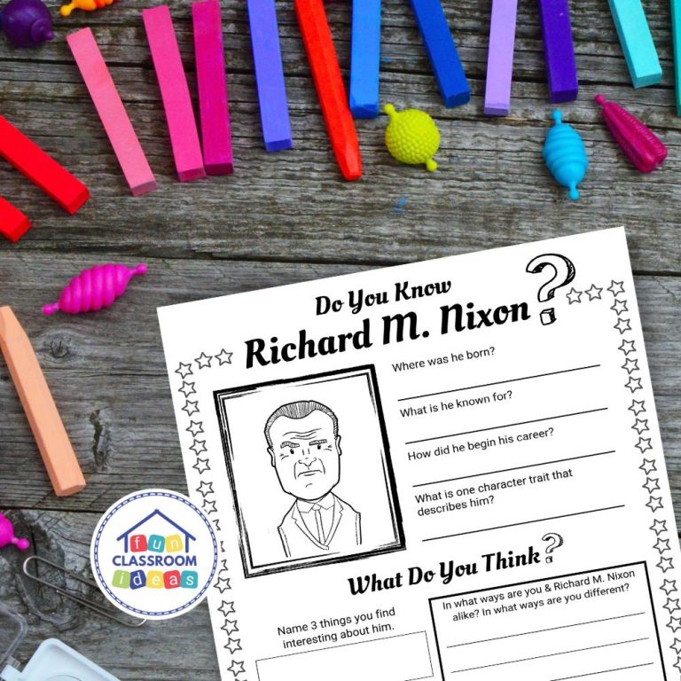Free Richard M. Nixon Worksheet - Level-Up Your Worksheets