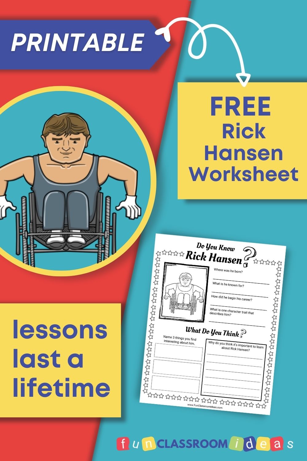 Free Rick Hansen Worksheet - Level-Up Your Worksheets