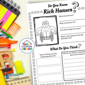 Free Rick Hansen Worksheet - Level-Up Your Worksheets
