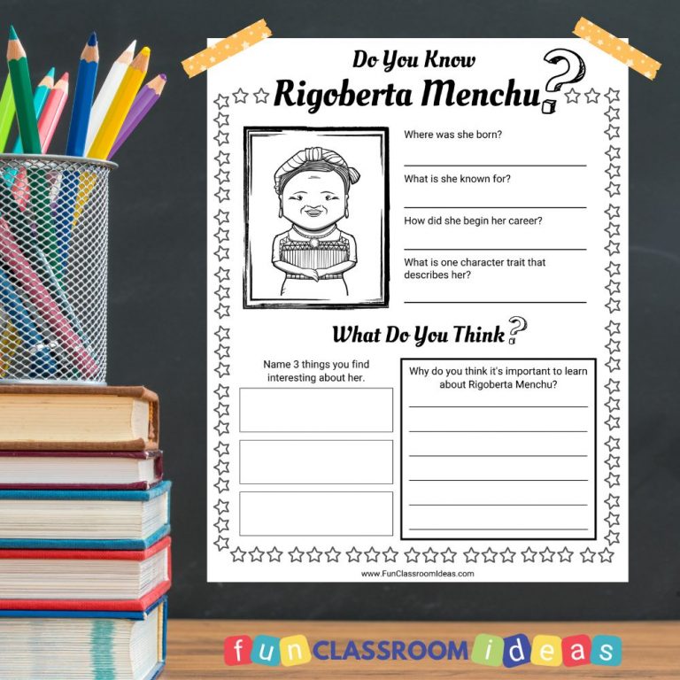 Free Rigoberta Menchu Worksheet - Level-Up Your Worksheets