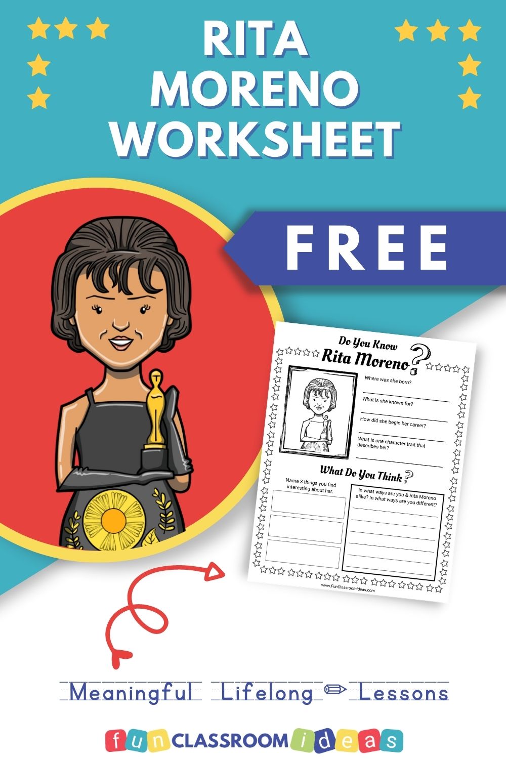 Free Rita Moreno Worksheet - Level-Up Your Worksheets