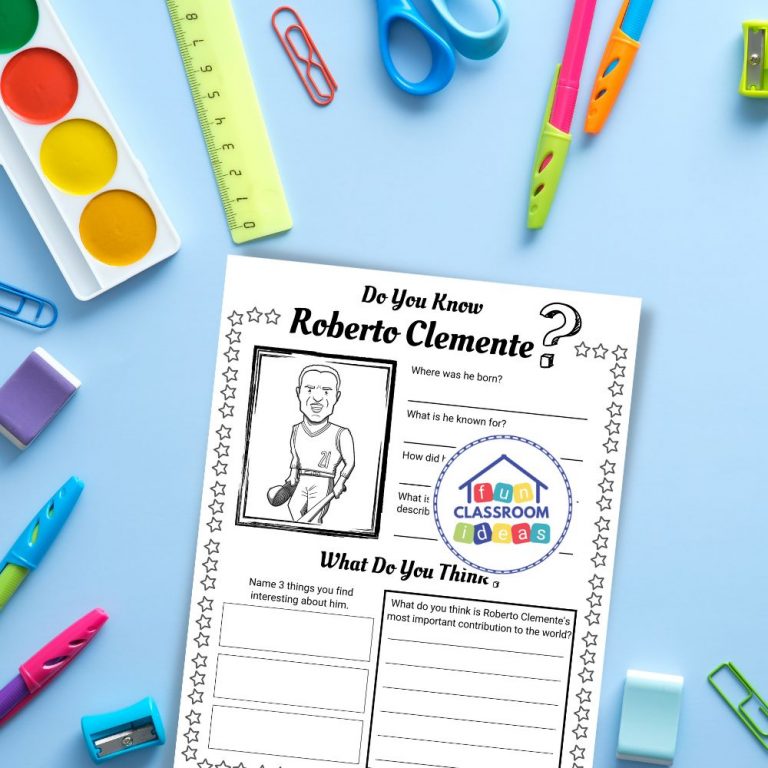 Free Roberto Clemente Worksheet - Level-Up Your Worksheets