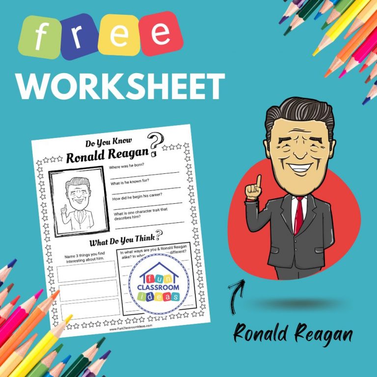 Free Ronald Reagan Worksheet - Level-Up Your Worksheets
