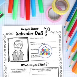 Free Salvador Dali Worksheet - Level-Up Your Worksheets