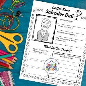 Free Salvador Dali Worksheet - Level-Up Your Worksheets