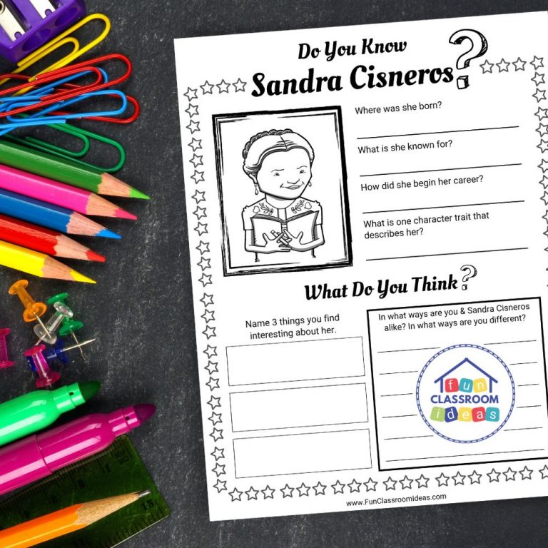 Free Sandra Cisneros Worksheet - Level-Up Your Worksheets