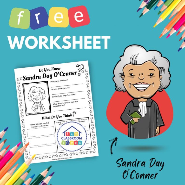 Free Sandra Day O’Conner Worksheet - Level-Up Your Worksheets