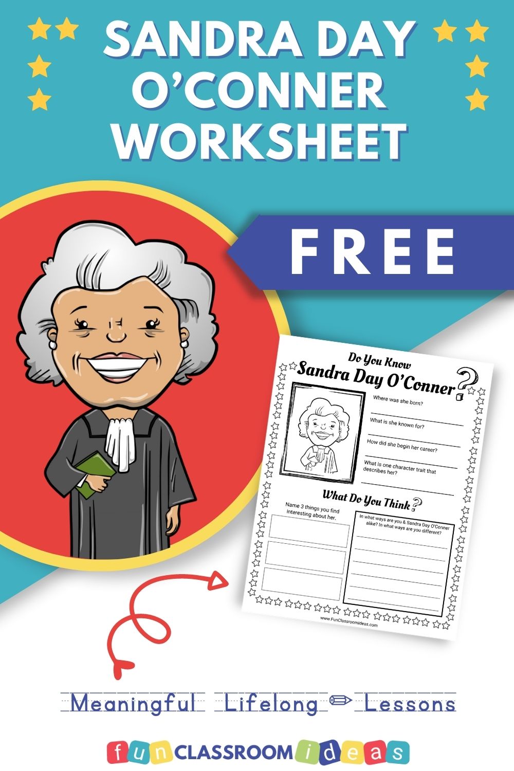Free Sandra Day O’Conner Worksheet - Level-Up Your Worksheets