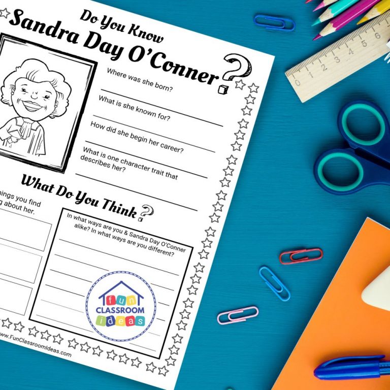 Free Sandra Day O’Conner Worksheet - Level-Up Your Worksheets