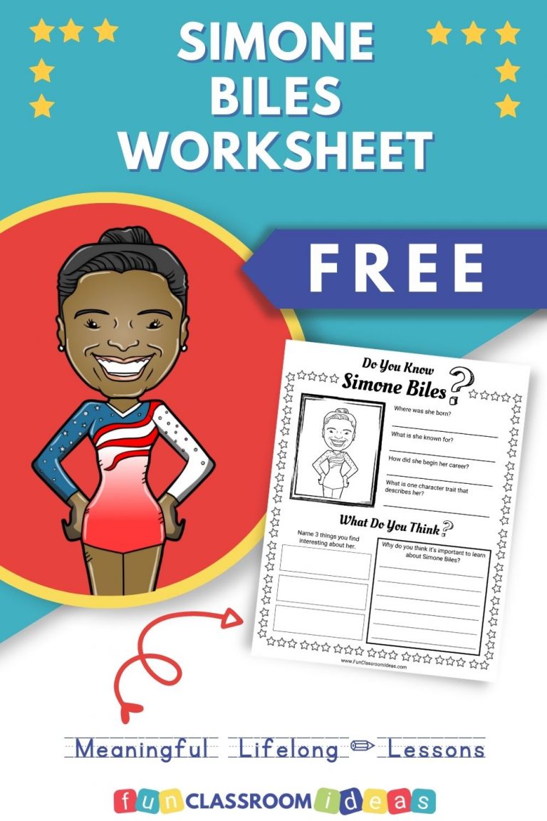 Free Simone Biles Worksheet - Level-Up Your Worksheets