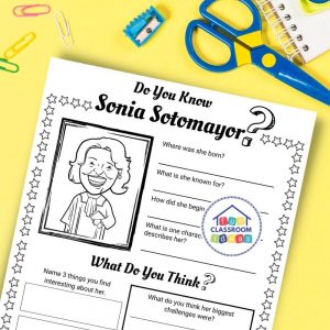 Free Sonia Sotomayor Worksheet - Level-Up Your Worksheets