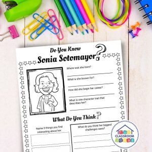 Free Sonia Sotomayor Worksheet - Level-Up Your Worksheets