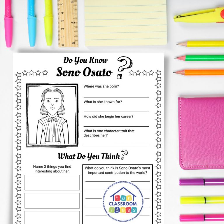 Free Sono Osato Worksheet - Level-Up Your Worksheets