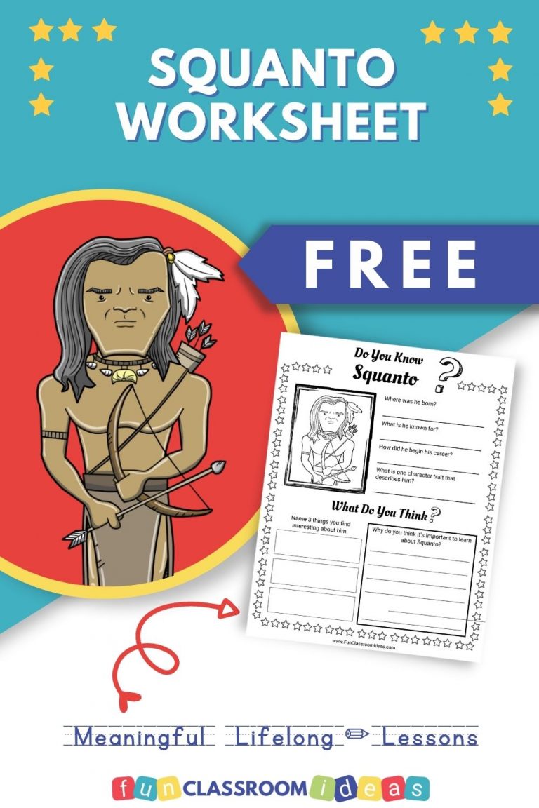 Free Squanto Worksheet - Level-Up Your Worksheets