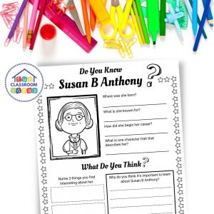 Free Susan B Anthony Worksheet - Level-Up Your Worksheets