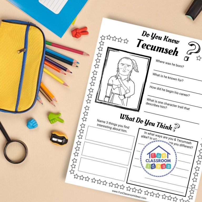 Free Tecumseh Worksheet - Level-Up Your Worksheets