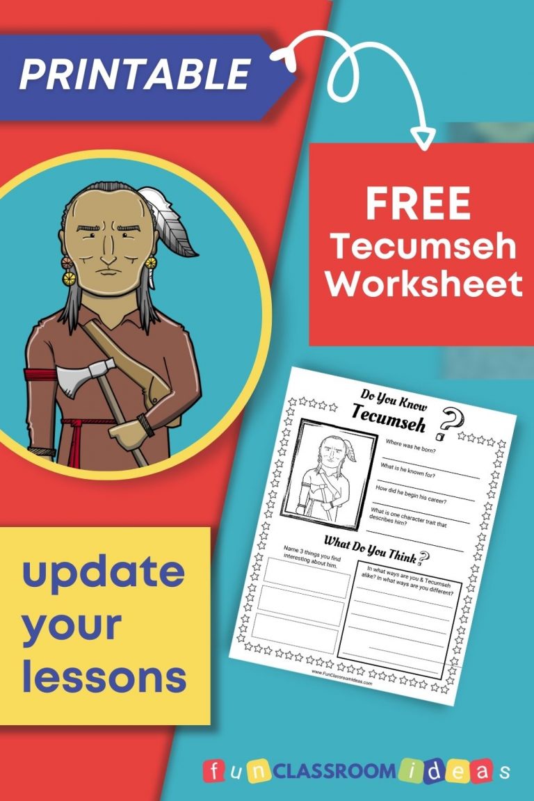 Free Tecumseh Worksheet - Level-Up Your Worksheets
