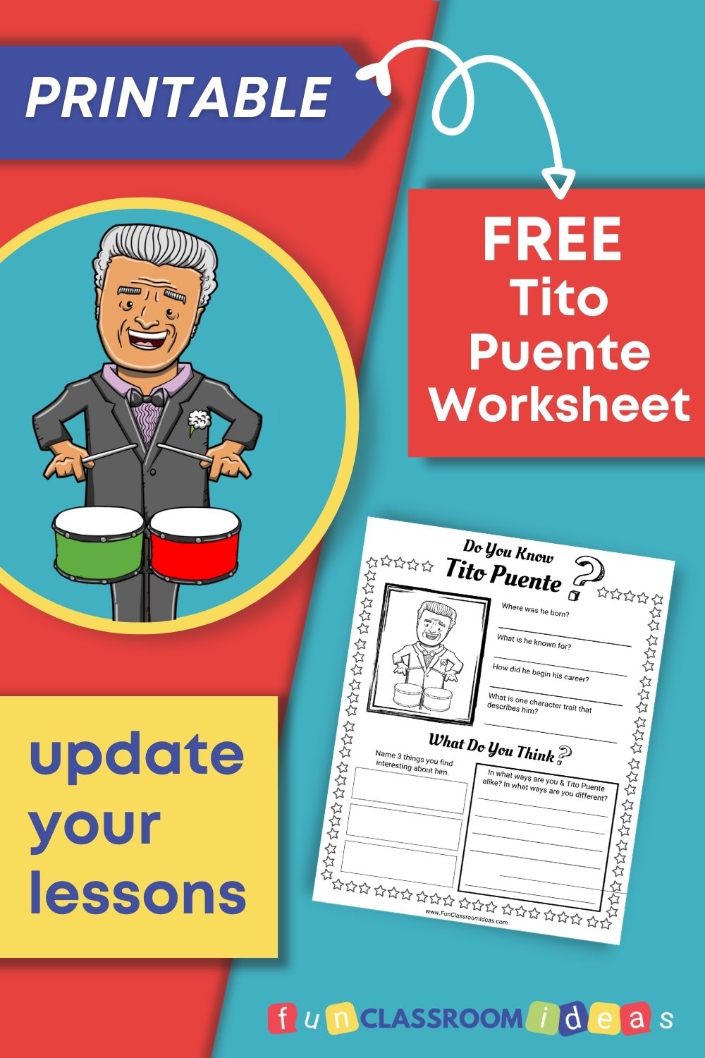 Free Tito Puente Worksheet - Level-Up Your Worksheets