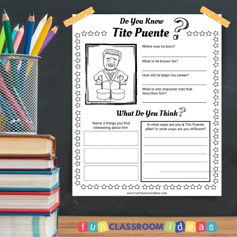 Free Tito Puente Worksheet - Level-Up Your Worksheets