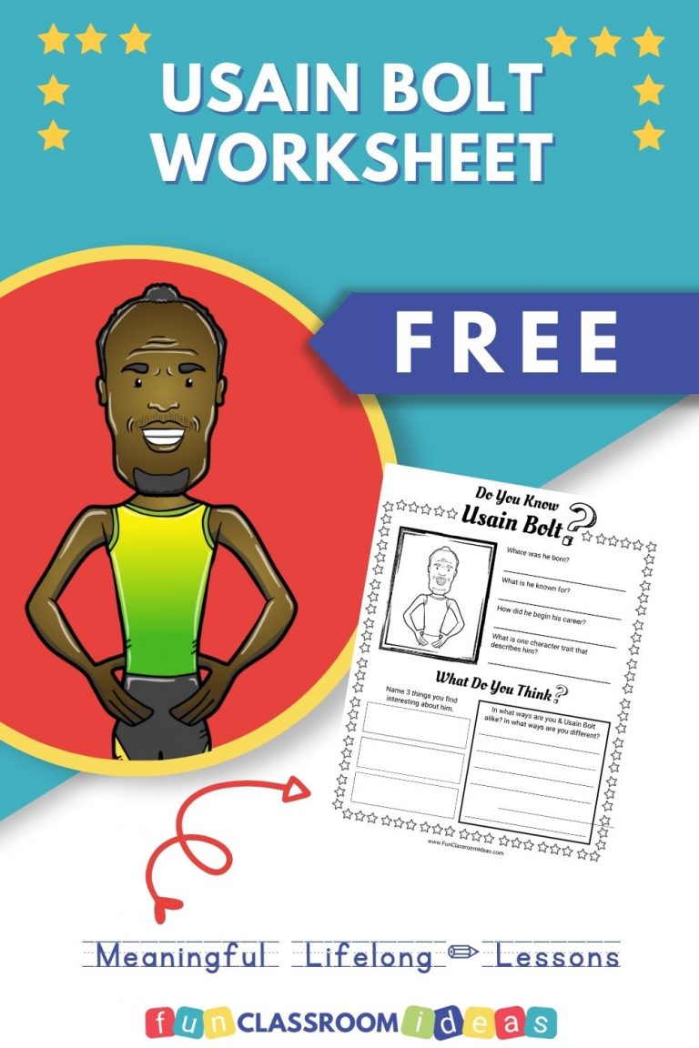 Free Usain Bolt Worksheet - Level-Up Your Worksheets