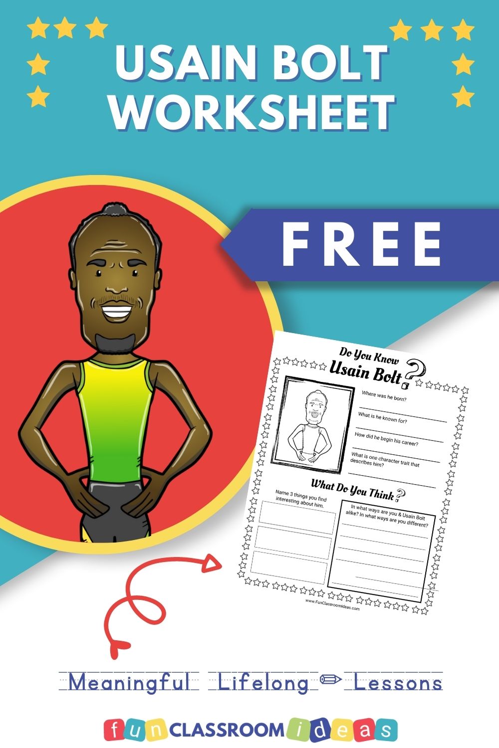 Free Usain Bolt Worksheet - Level-Up Your Worksheets